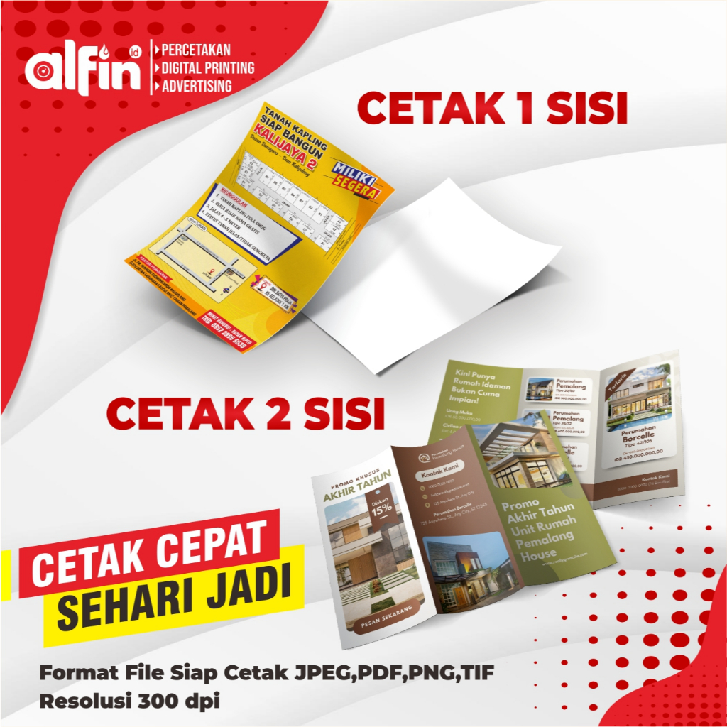 Jual CETAK BROSUR A4 | print pamflate custom | flayer | AP 120 GSM 1 SISI | 2 SISI | Shopee ...