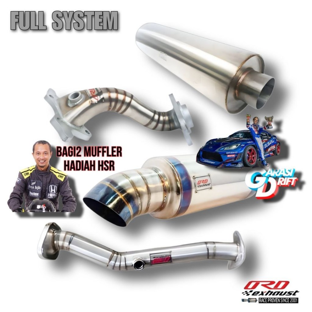 Jual ORD Mobilio Fullset Downpipe Frontpipe Reson Muffler V2s Racing ...