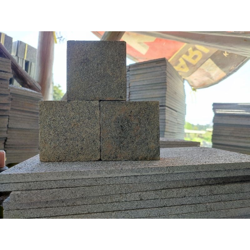 Jual Batu alam andesit bakar dinding dan lantai ukuran 10x10 ketebalan ...