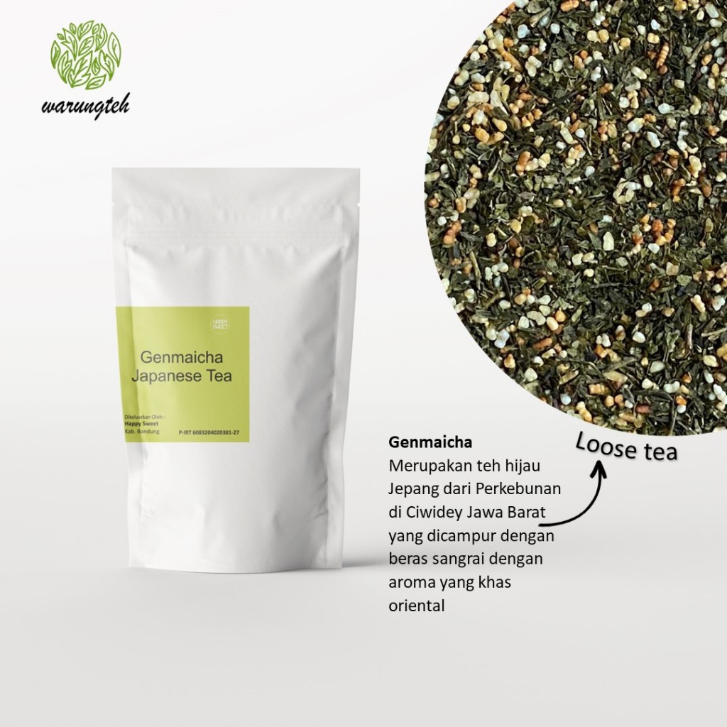 Jual Genmaicha 100 gram | Japanese Tea Rice Roasted | Warungteh | Ocha ...