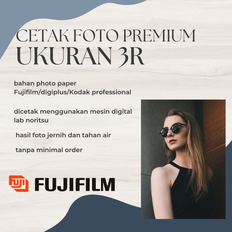Jual cetak foto ukuran 3R premium paper Fujifilm kodak profesional digiplus mesin noritsu ...