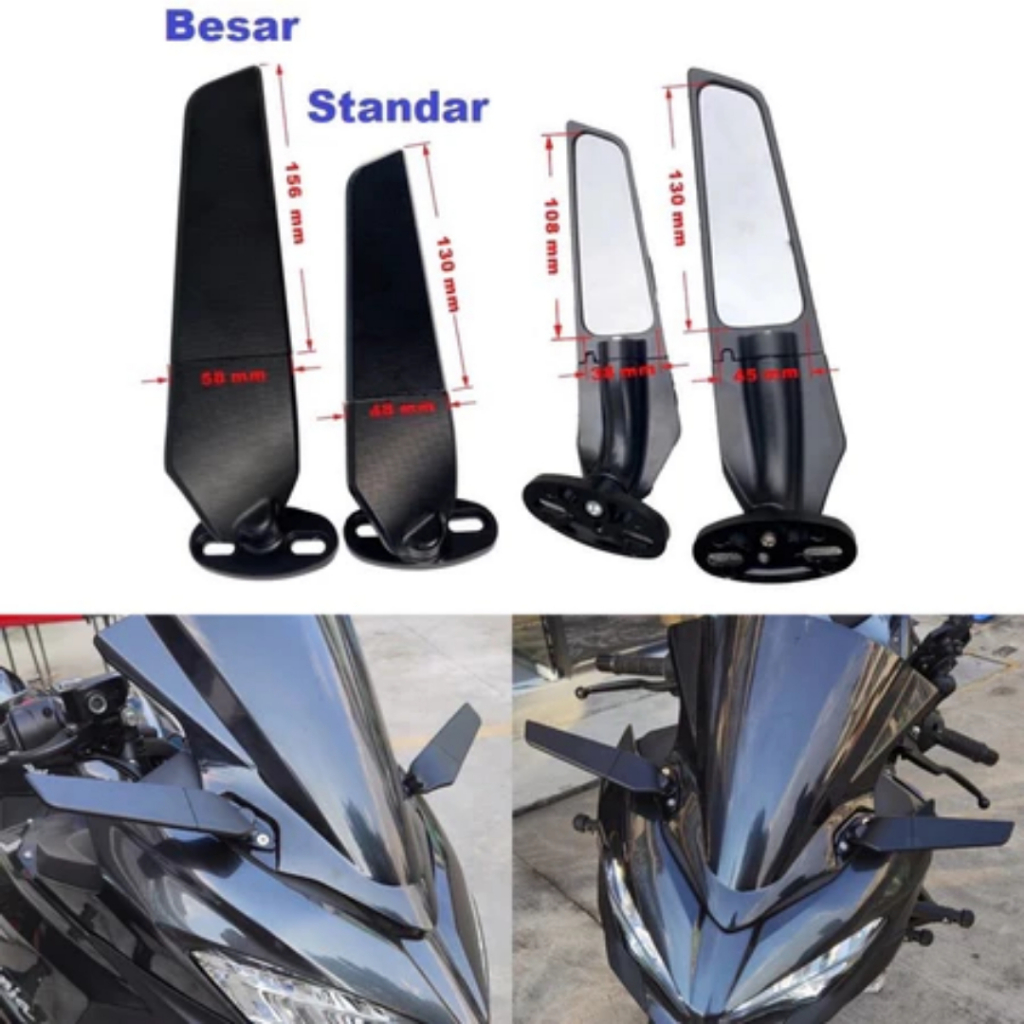 Jual SPION WINGLET REAR MIRROR MODEL F22 R ZX25R NINJA 250Fi CBR ...