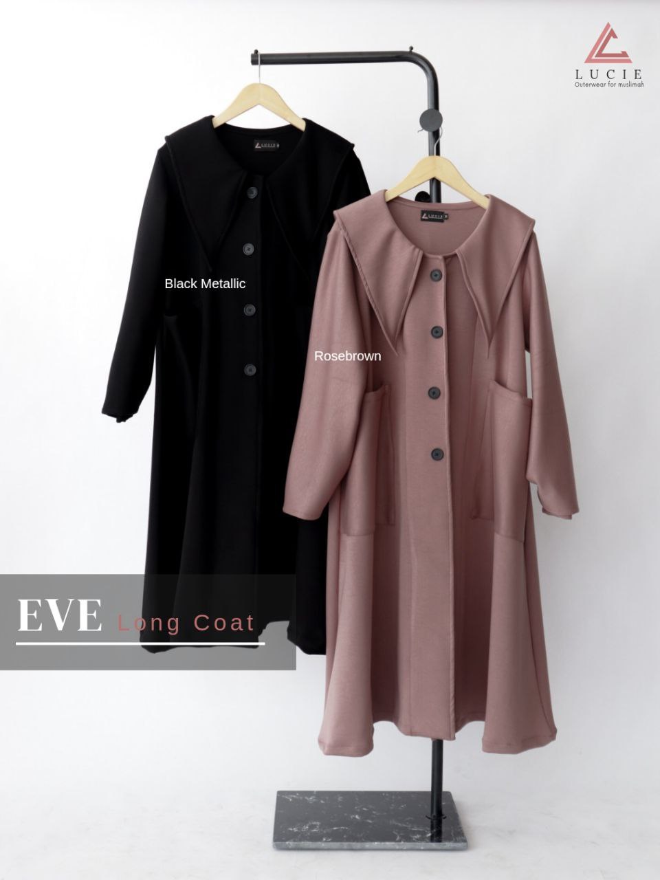 Jual Eve Long Coat by Lucie Outerwear Mantel Blazer Jacket | Shopee ...