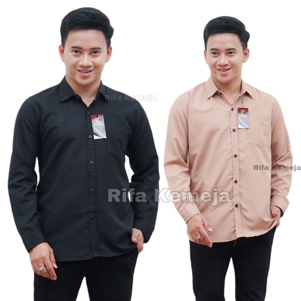 Jual PELENGKAP kemeja polos pria lengan panjang - Kemeja Panjang Pria ...