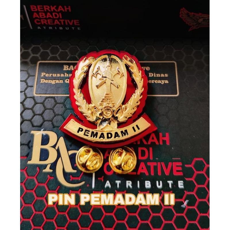 Jual pin Damkar pemadam kebakaran 1 & 2 exclusive BAC ATRIBUT | Shopee ...