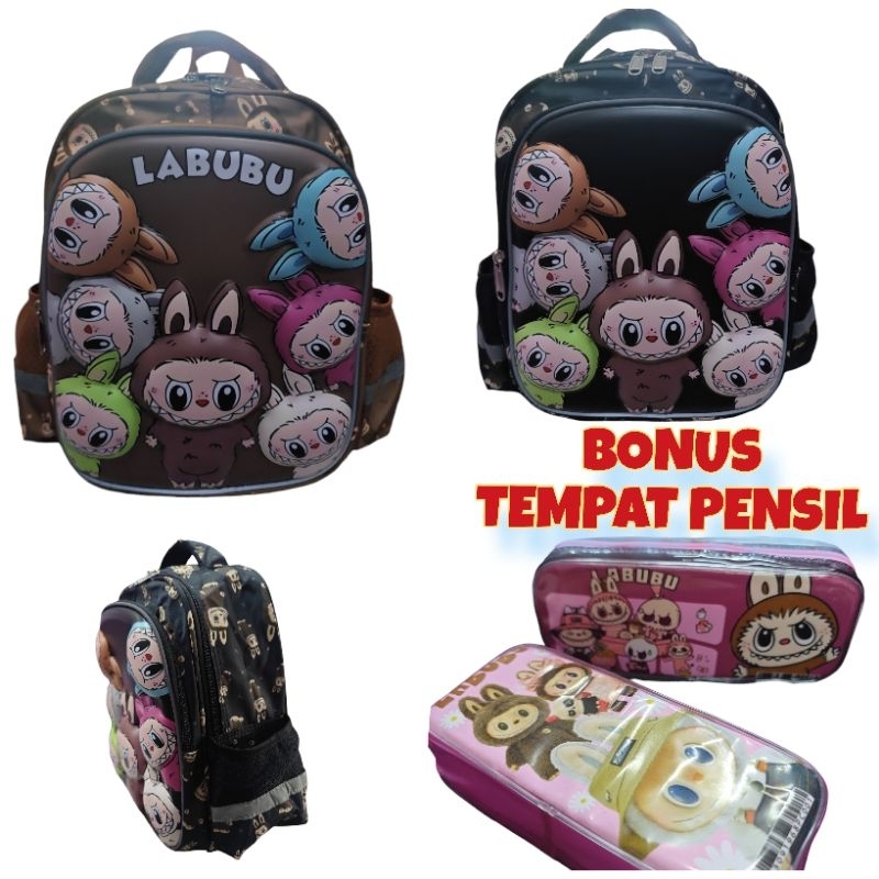 Jual FREE TEMPAT PENSIL - LABUBU - HSD - Tas sekolah ransel anak paud TK import labubu | Shopee ...