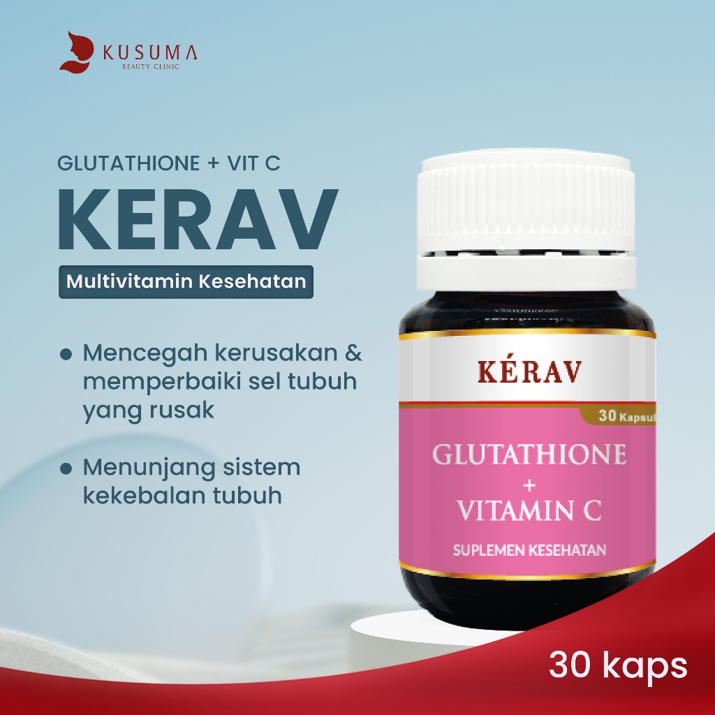 Jual Kusuma Beauty Kerav Glutathione + Vitamin C - Suplemen Vitamin ...