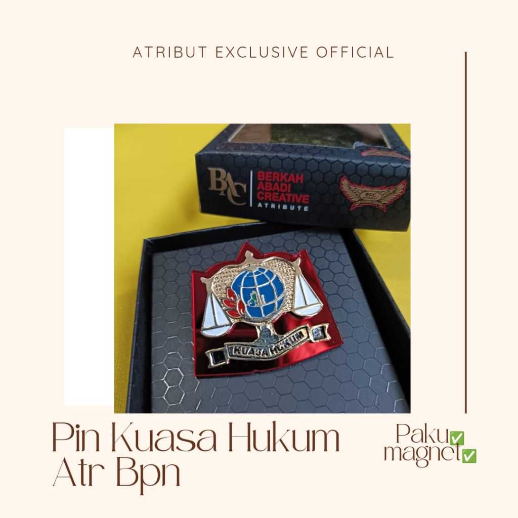 Jual PIN ATR BPN KUASA HUKUM AKRILIK EXCLUSIVE | Shopee Indonesia