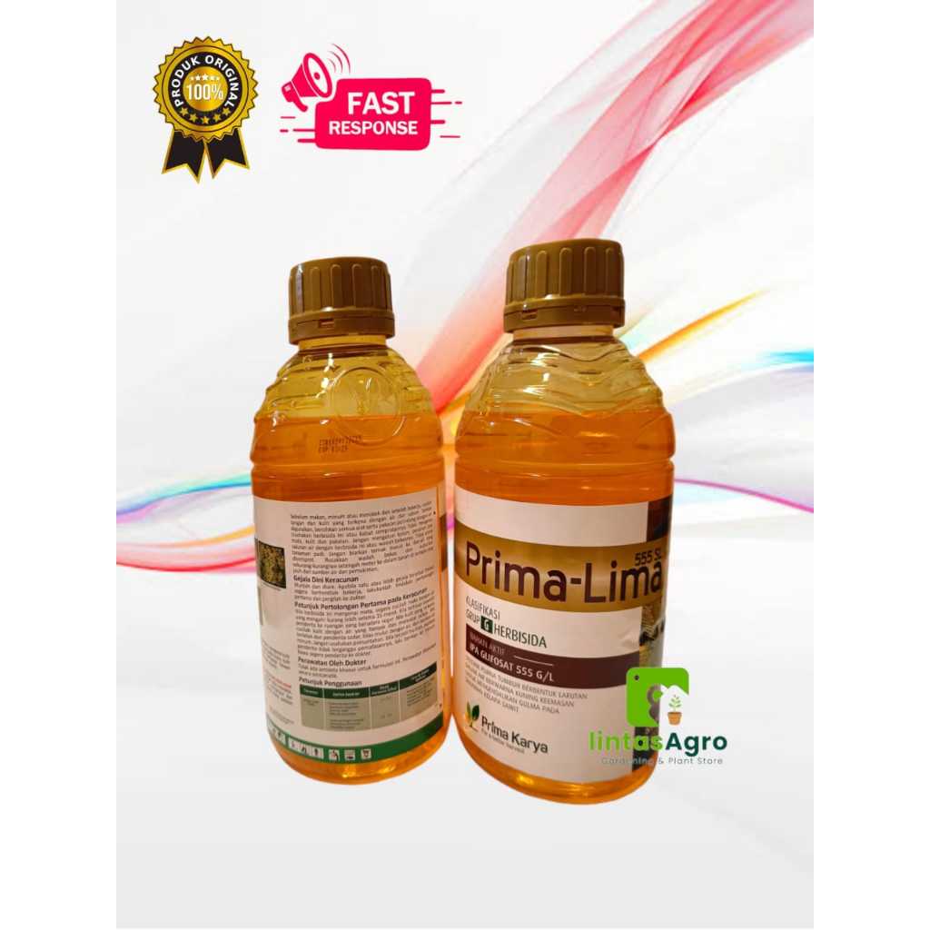 Jual Herbisida dosis tinggi Prima Lima 1 Liter Sistemik IPA Glisofat ...