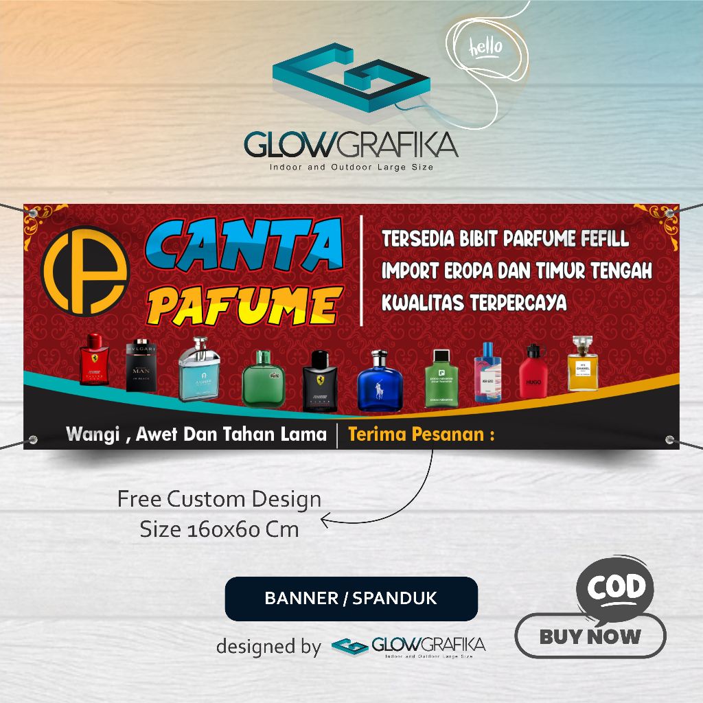 Jual Cetak Spanduk Banner Parfum | Shopee Indonesia