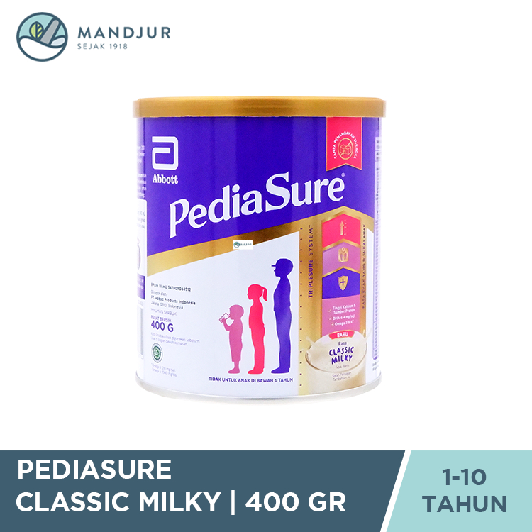 Jual Pediasure Classic Milky 400 Gram - Susu Pendukung Nutrisi Pertumbuhan Anak | Shopee Indonesia