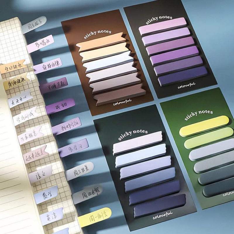 Jual STICKY NOTE GRADIASI 120Lembar / PEMBATAS KERTAS BUKU / TEMPELAN ...