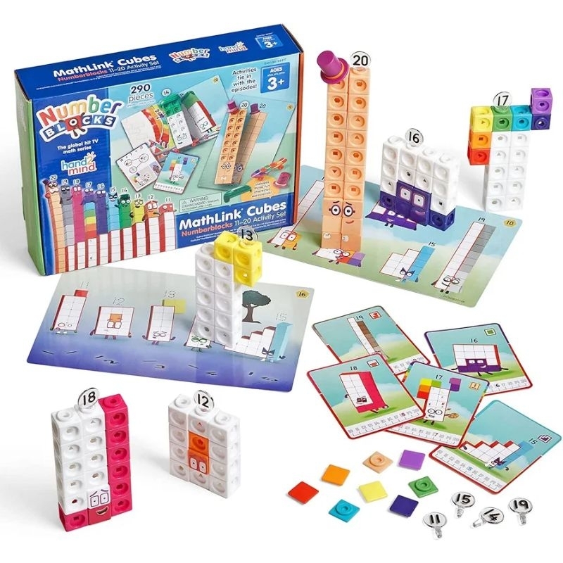 Jual hand2mind Numberblocks MathLink Cubes 11-20 Activity Set | Shopee Indonesia