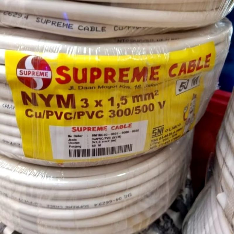 Jual Promo PER METER Kabel NYM Supreme 3x1,5 | Shopee Indonesia