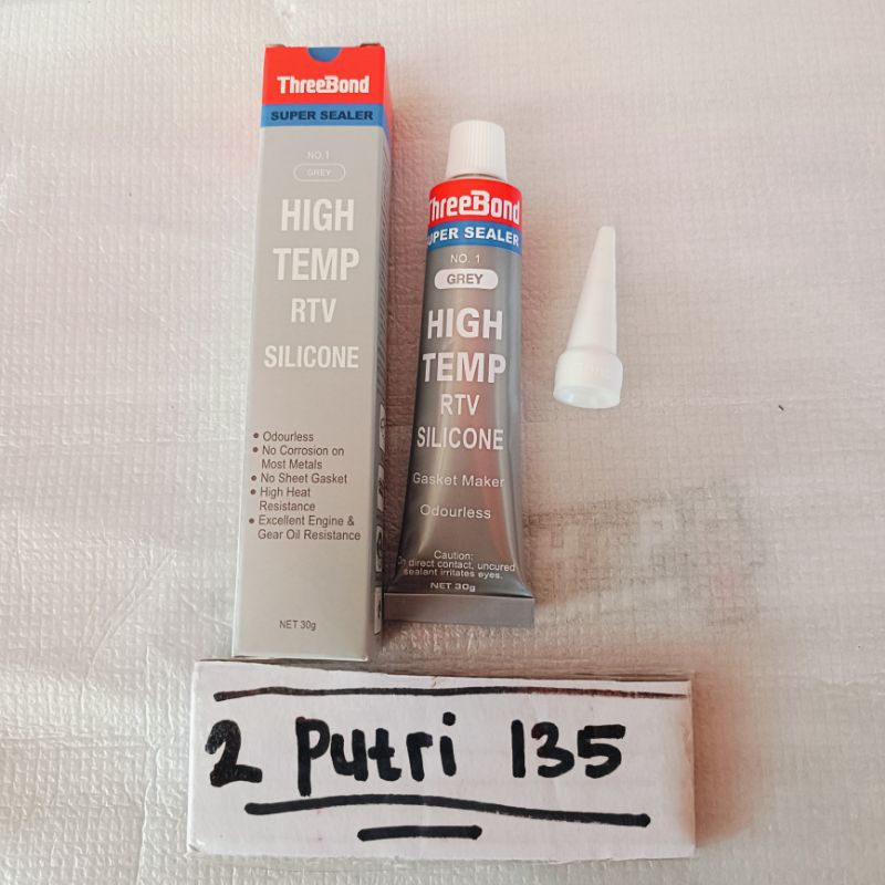 Jual lem threebond high temp / lem gasket high temp RTV silicone (30 ...
