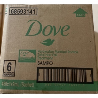 Jual Shampoo DOVE sachet 1 Karton 40 renceng 480 PN x 9ml | Shopee ...