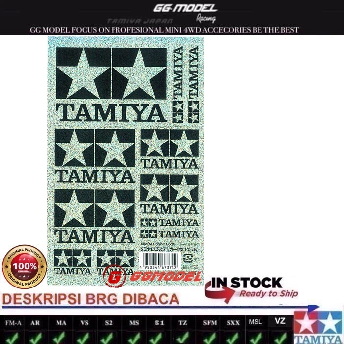 Jual TAMIYA 67374 TAMIYA LOGO STICKERS (HOLOGRAM) | Shopee Indonesia