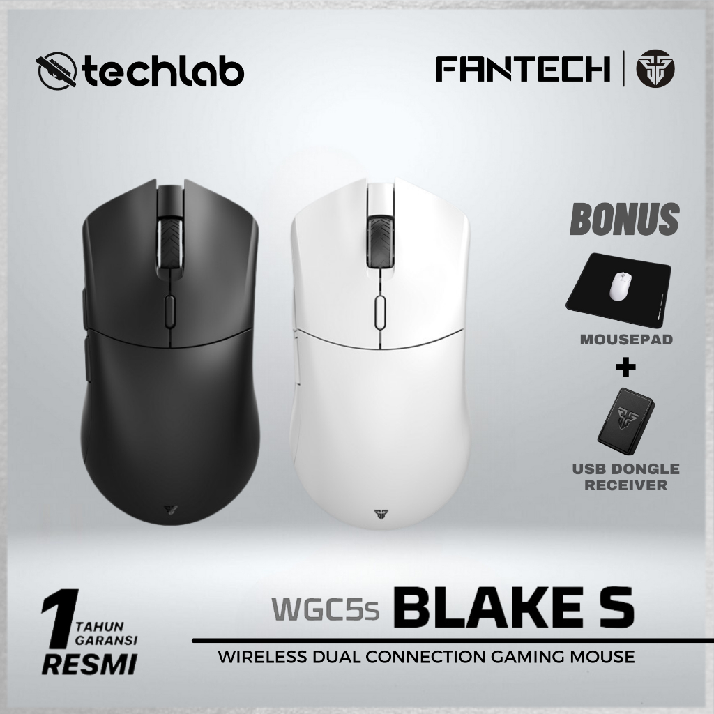 Jual Fantech WGC5S / WGC-5S Blake Wireless Mouse Dual Mode Mouse ...