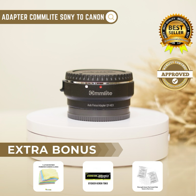 Jual Adaptor Mount Commlite Comic CM EF-NEX (SONY TO CANON) | Shopee ...