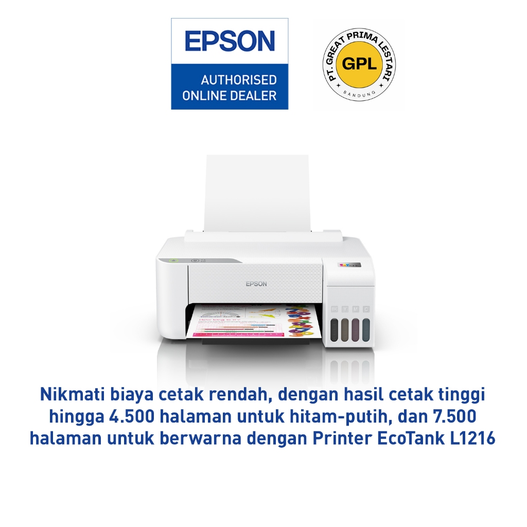 Jual Printer Epson L1216 L 1216 L-1216 - Epson EcoTank L1216 A4 Ink ...