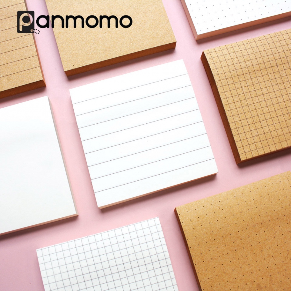 Jual STICKY NOTES POLOS MEMOPAD KRAFT DOTTED GRID RULED 75X75 COKLAT ...