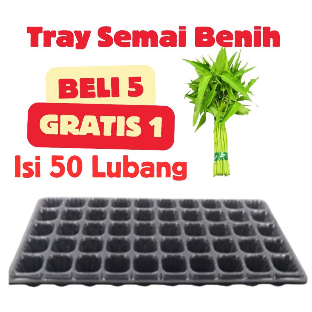 Jual Tray Semai 50 Lubang Potray Seedling Tray Dulang Benih Berkualitas ...