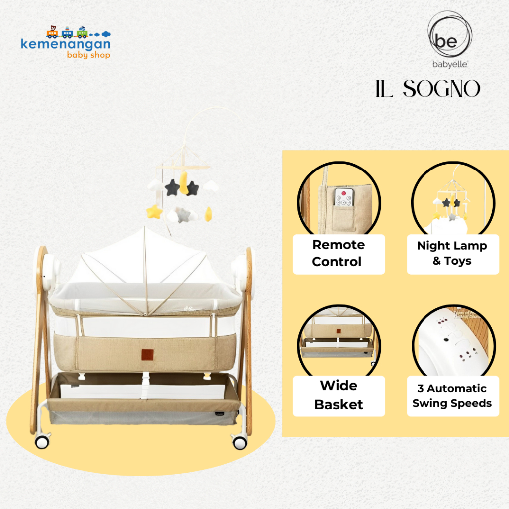 Jual Side Bed Baby Box Babyelle Il Sogno BE 917 / Ranjang Anak Bayi ...