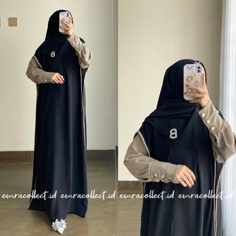 Jual ABAYA KAFTAN FATIYA FREE HIJAB PASHMINA OVAL SETELAN ABAYA JUMBO ...