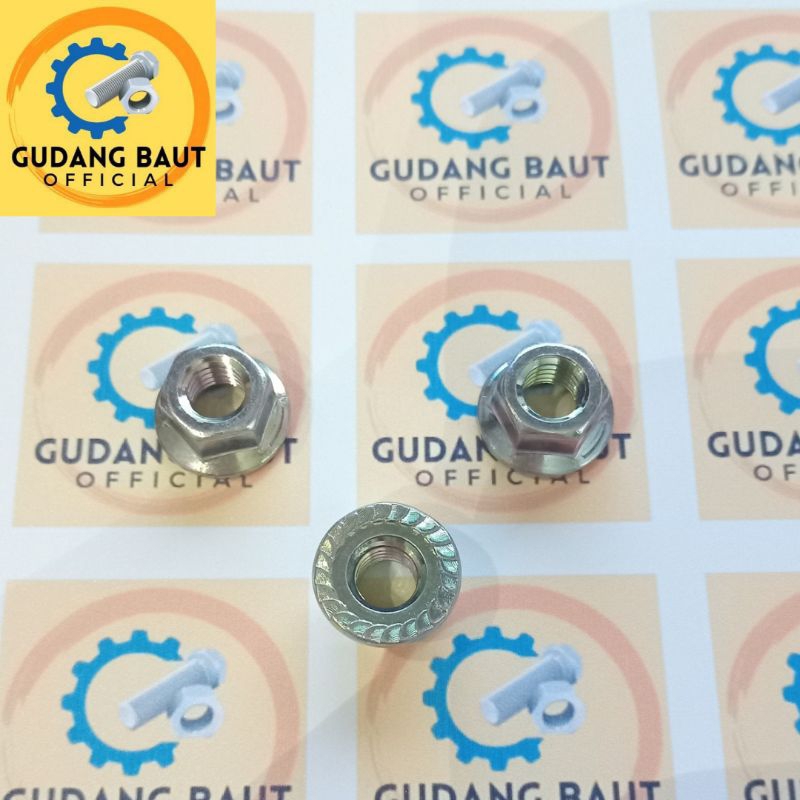 Jual Mur 12 Flange / Mur Flange M8 Pelangi | Shopee Indonesia