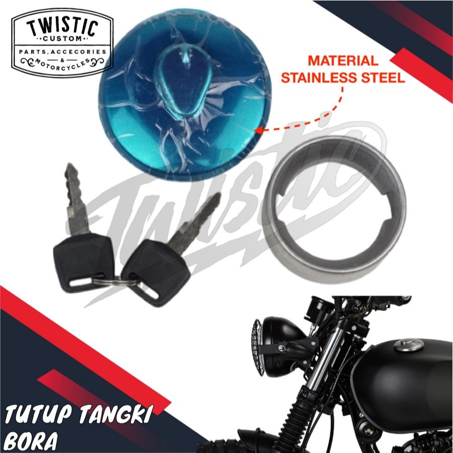 Jual Tutup Tangki Bensin Bora Stainless + Rumah Bibir Drat Tutup Tangki ...