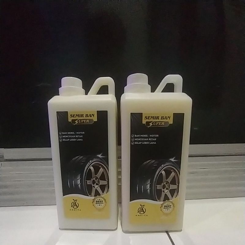 Jual SEMIR BAN MOTOR DAN MOBIL KUALITAS SUPER isi 1 liter awet hitam ...