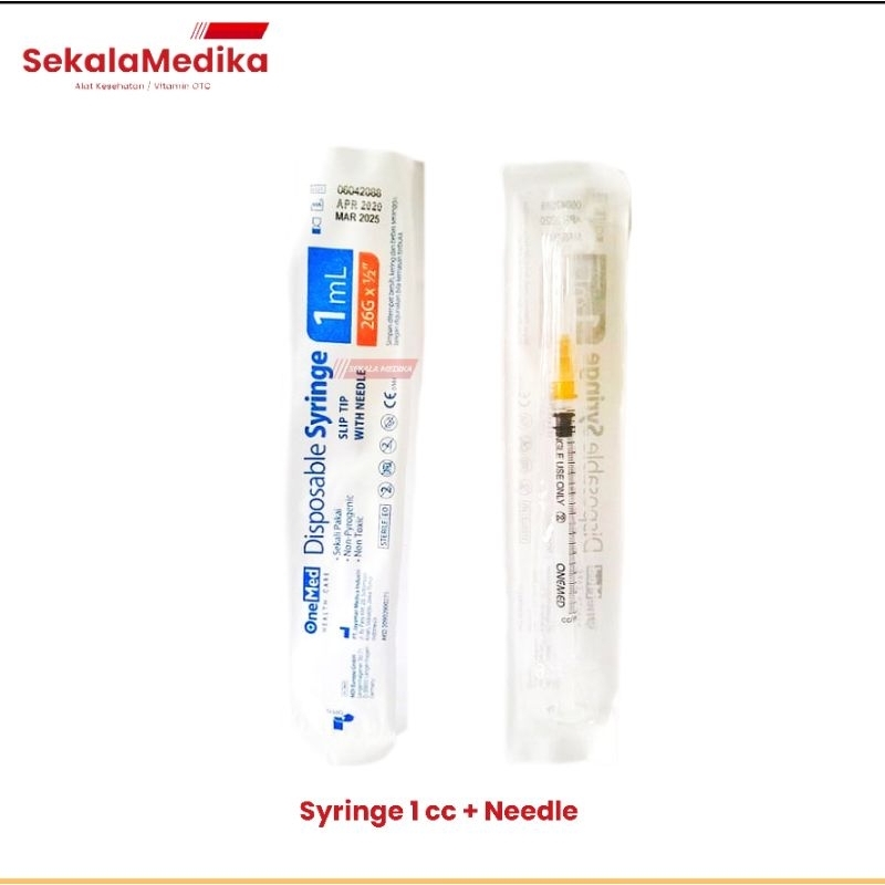 Jual SYRINGE 1Ml DISPOSABLE SPUIT 1CC / PCS | Shopee Indonesia