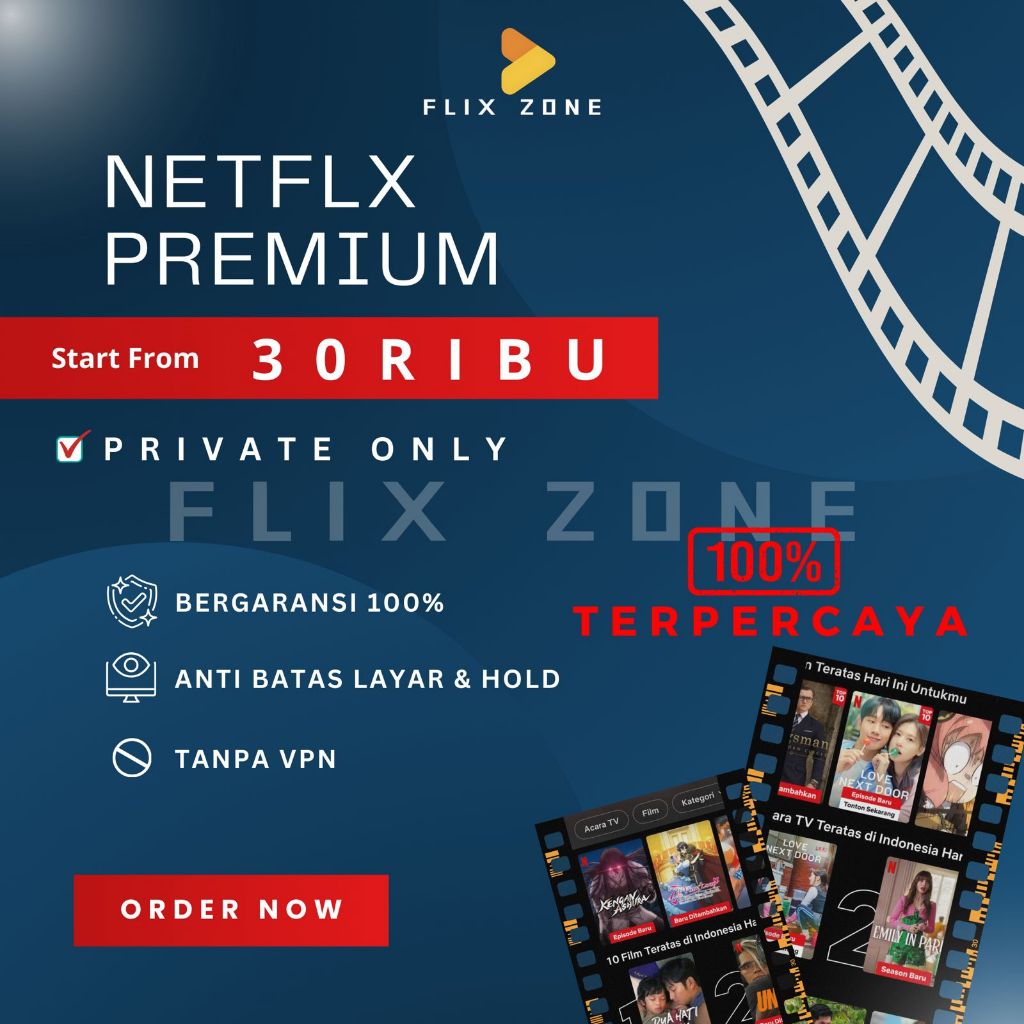 Jual NETFLIXXX 1-3 BULAN PREMIUM RESMI 4K UHD, AMAN DAN BERGARANSI | Shopee Indonesia