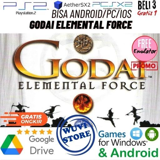 Jual PS 2 Godai Elemental Force | Bisa di PC / Android / IOS Plus Emulator | Beli 3 Gratis 1 ...