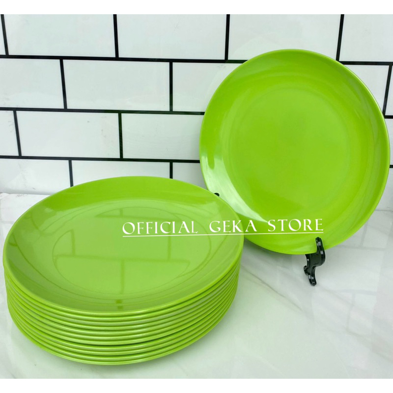 Jual 6 PCS PIRING MELAMIN BULAN 9.5INCH MODEL BULAT CEPER ASLI MERK ...