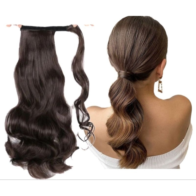 Jual WIG PONYTAIL MODEL TALI ELEGAN KOREAN STYLE CURLY RAMBUT PALSU ...