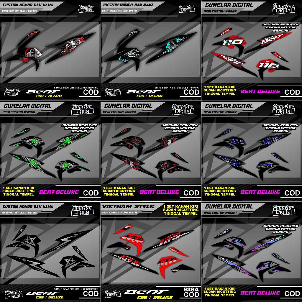 Jual STRIPING BEAT DELUXE BEAT CBS 2020 2021 2022 2023 2024 DESAIN ...