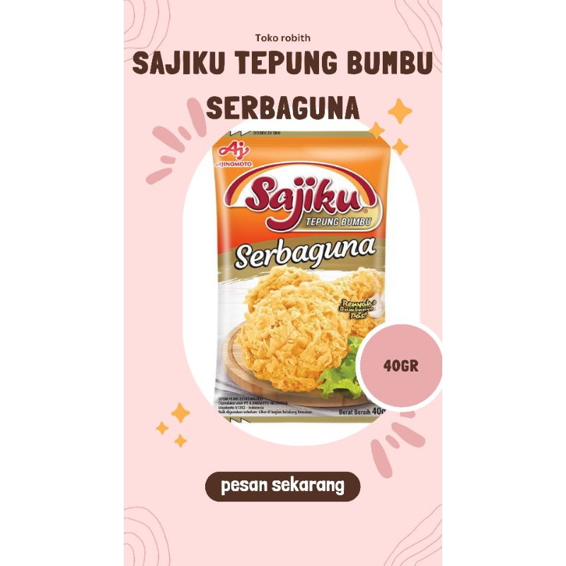 Jual SAJIKU TEPUNG BUMBU SERBAGUNA 40gr | Shopee Indonesia