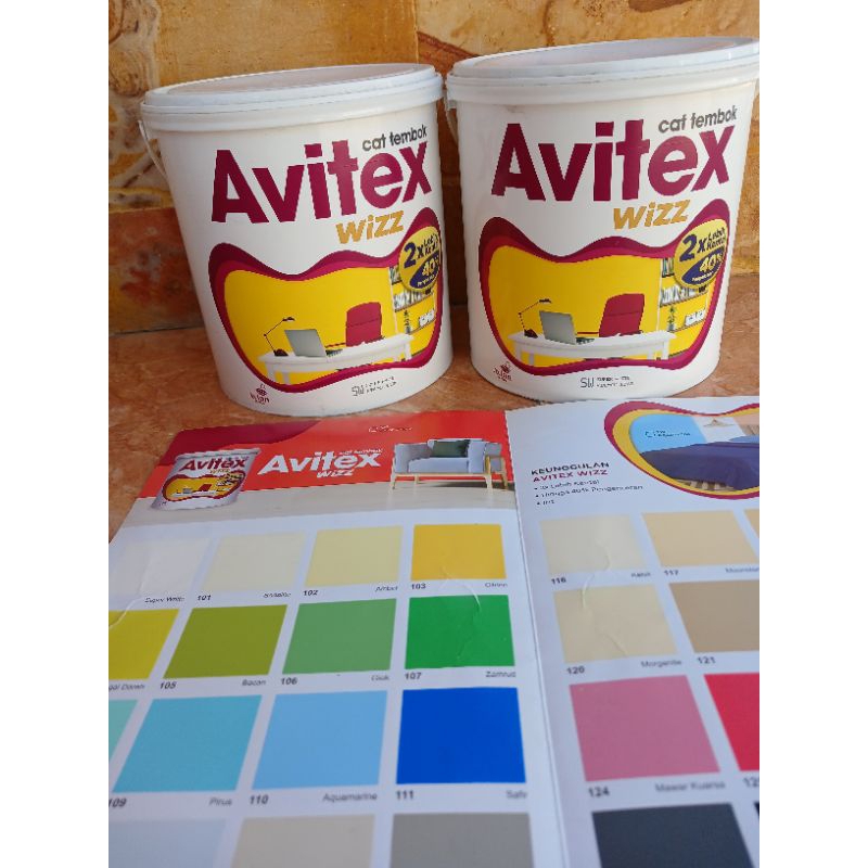 Jual cat tembok avitex wizz 5 kg | Shopee Indonesia