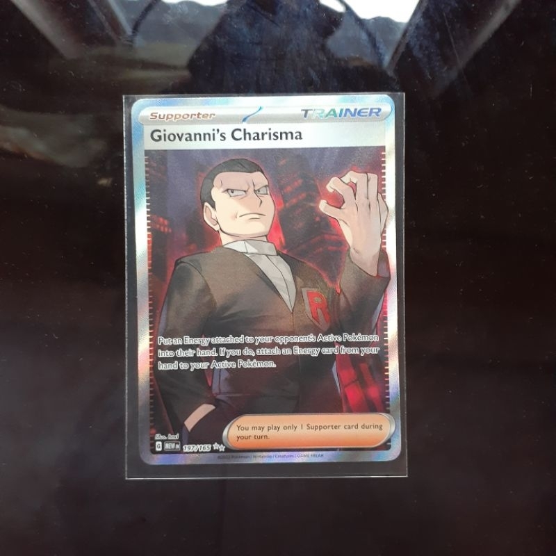 Jual Giovanni's Charisma SR 197/165 Pokemon TCG ENGLISH Trading Card ...