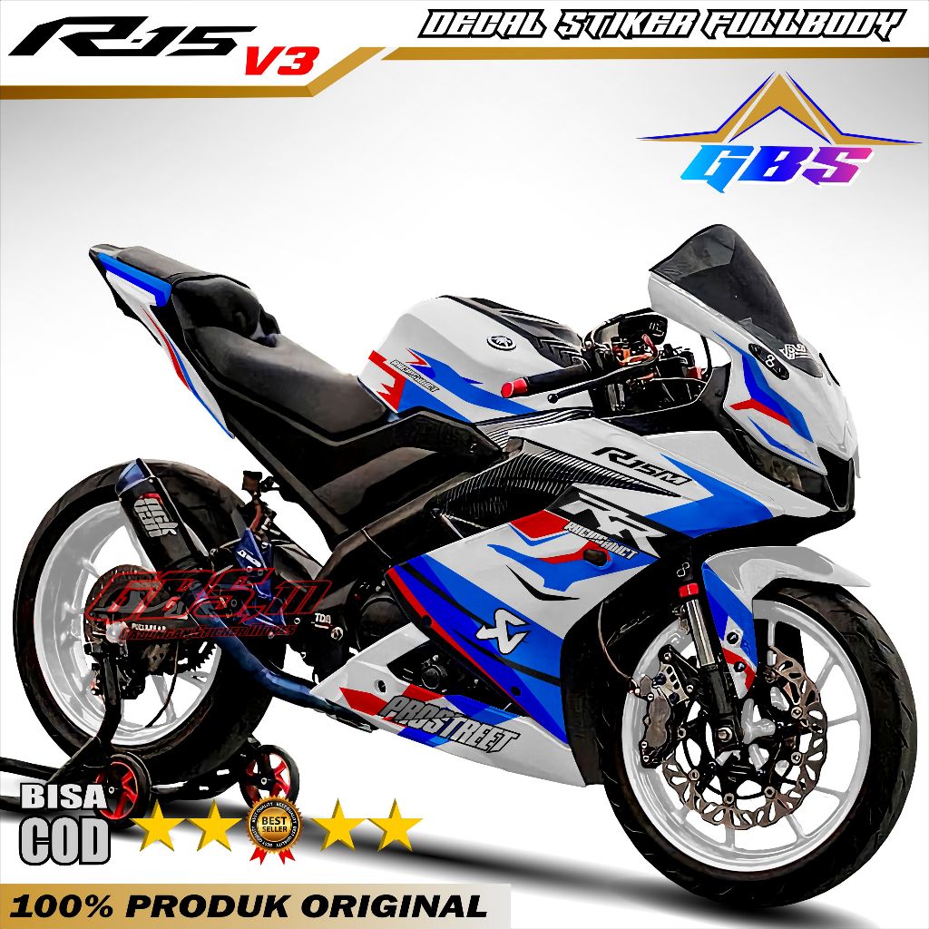 Jual (COD BAYAR DI TEMPAT ) Decal R15 V3 Full Body Stiker Motor R15 V3 ...