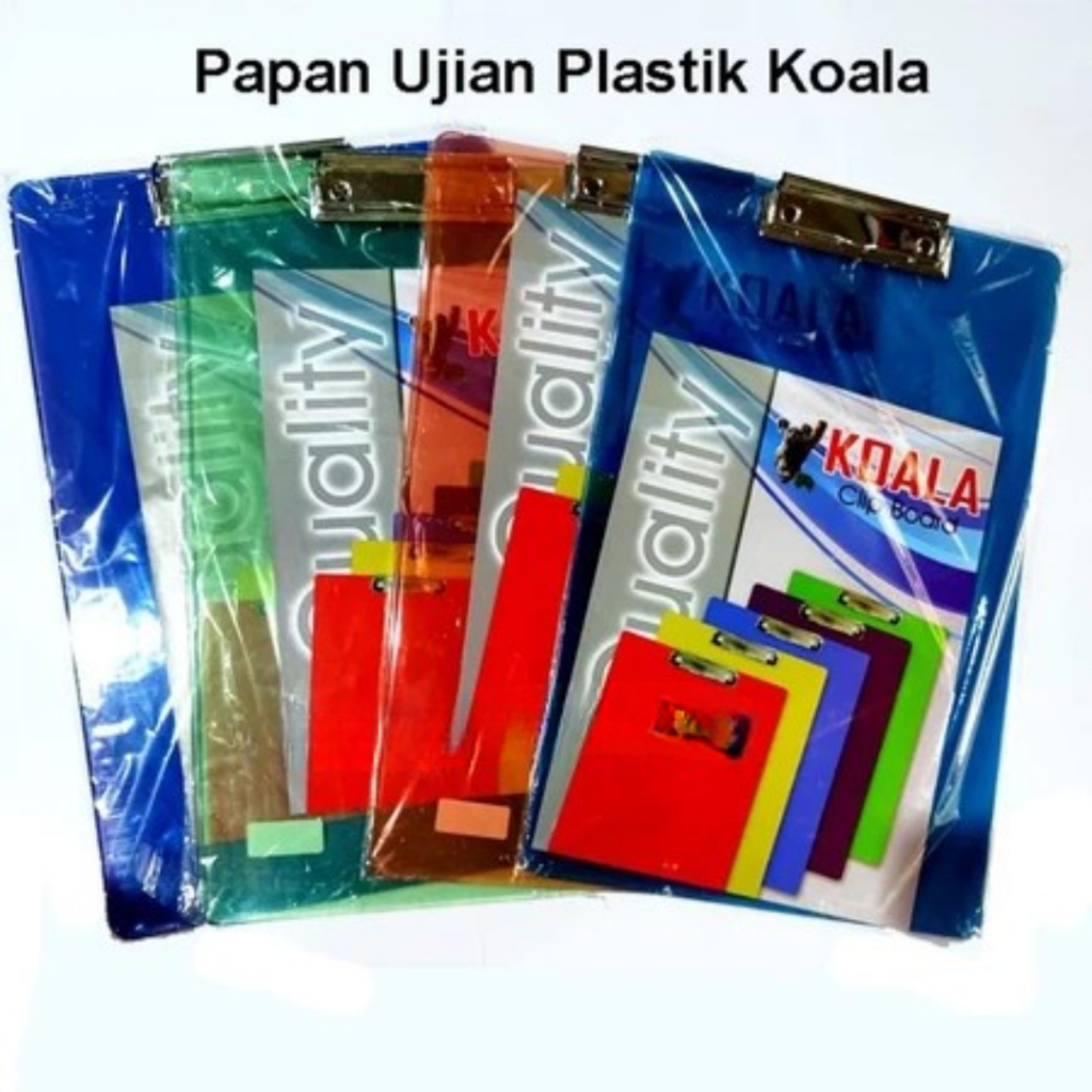 Jual Papan ujian/ papan jalan plastik mika murah clip board plastik ...