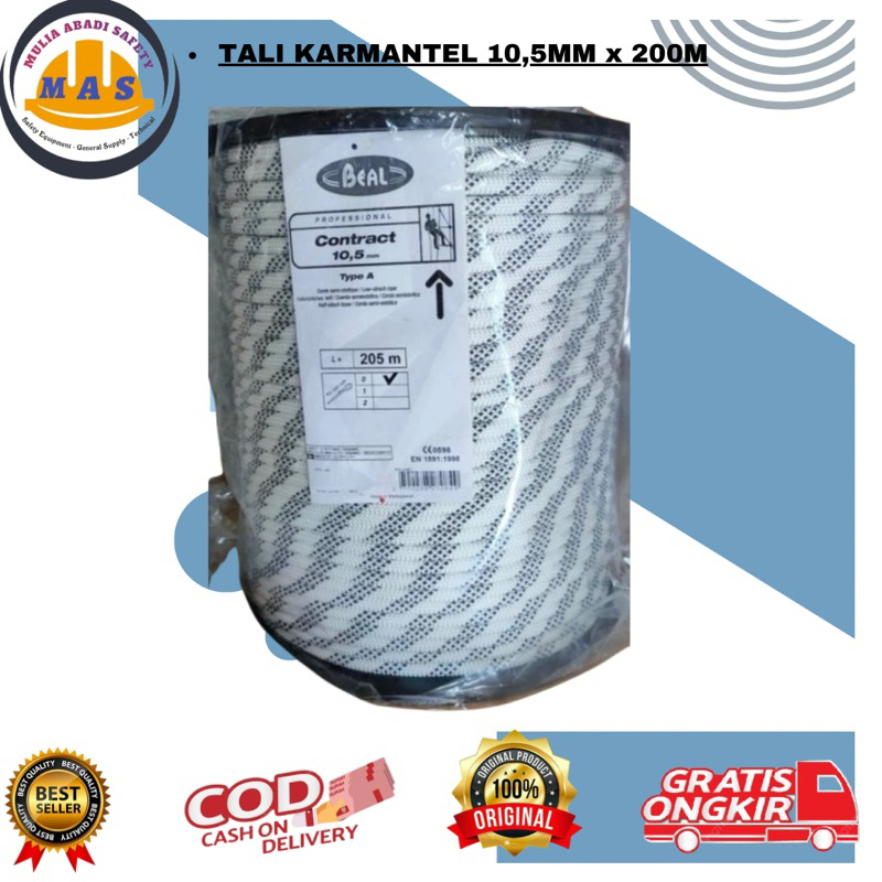 Jual TALI KARMANTEL BEAL CONTRACT STATIS 10,5MM X 200M / KARMANTEL BEAL ...