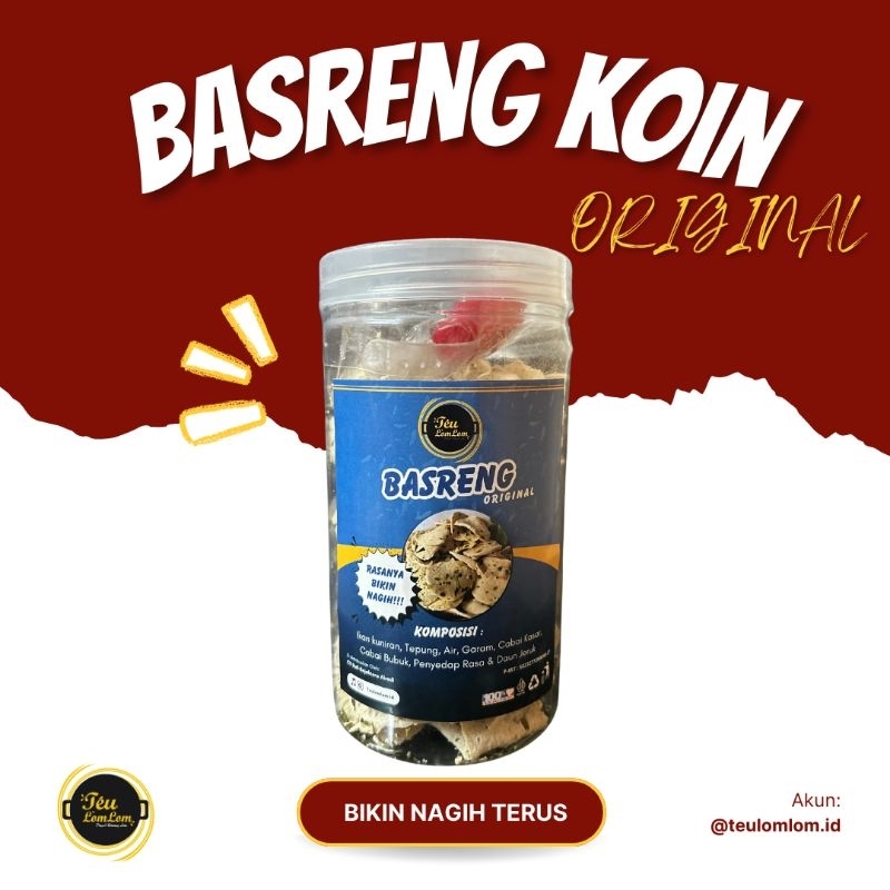 Jual Qori Store - Teulomlom Basreng Koin Original 250 gram / Basreng ...