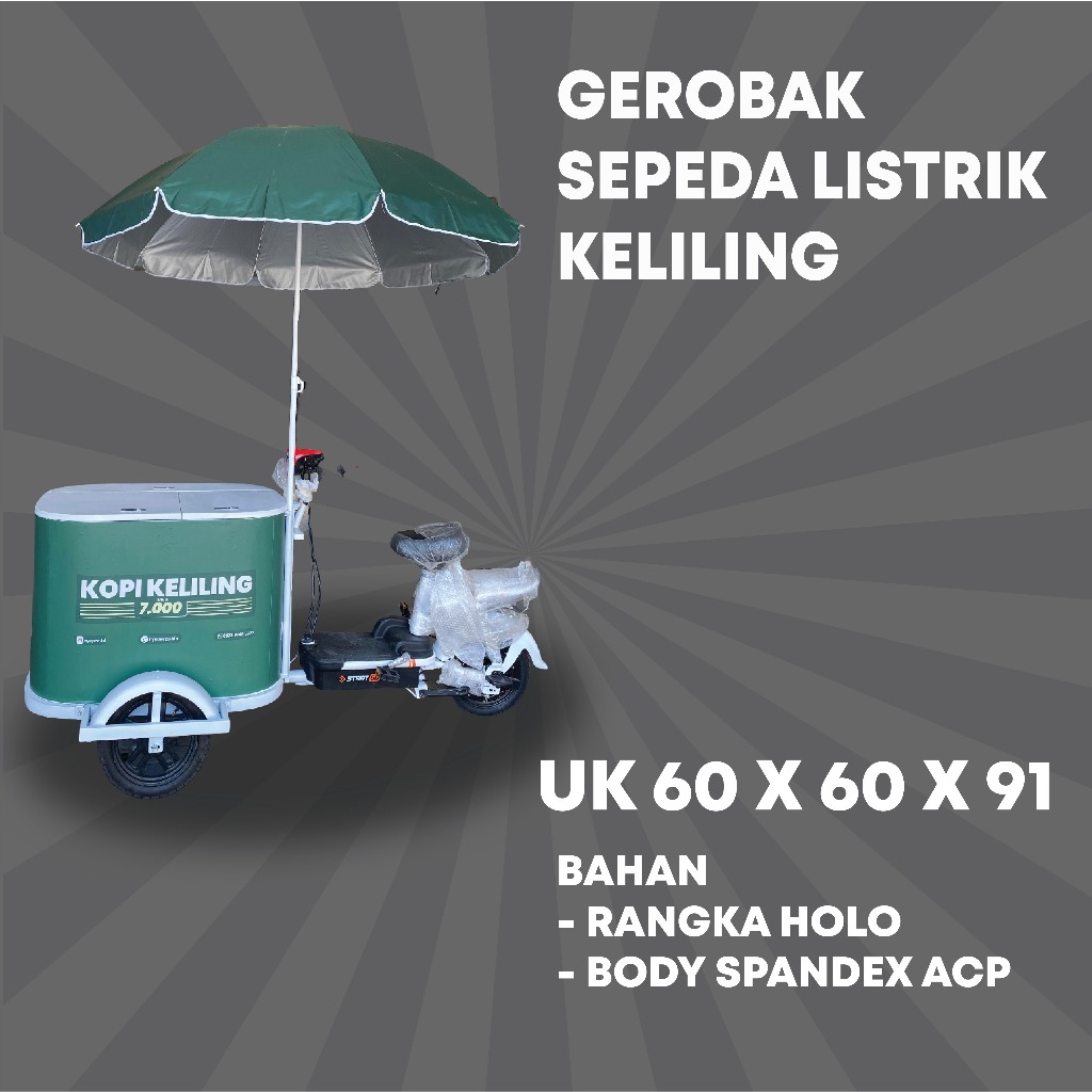 Jual Sepeda Listrik Keliling| kopi keliling|booth viral|| pemesanan ...