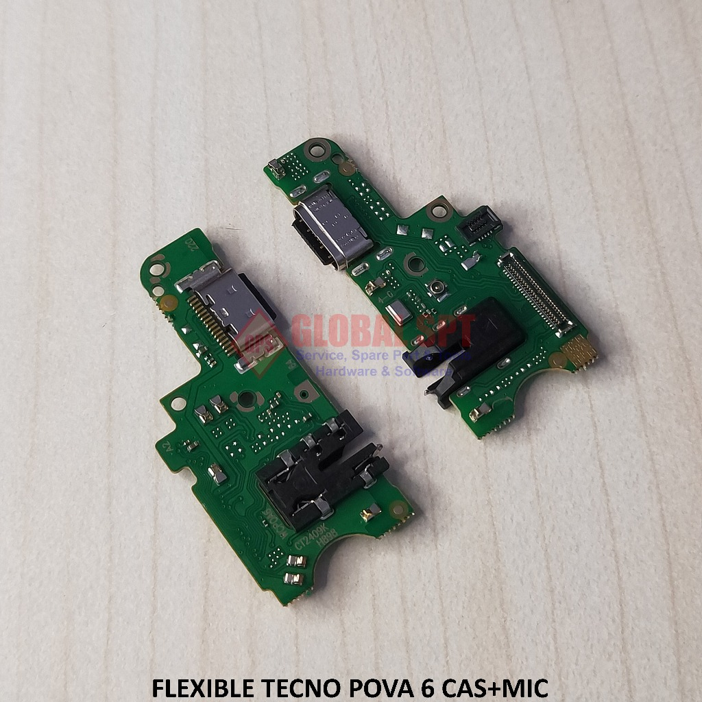 Jual FLEXIBLE TECNO POVA 6 CONNECTOR CHARGER / KONEKTOR CAS | Shopee ...