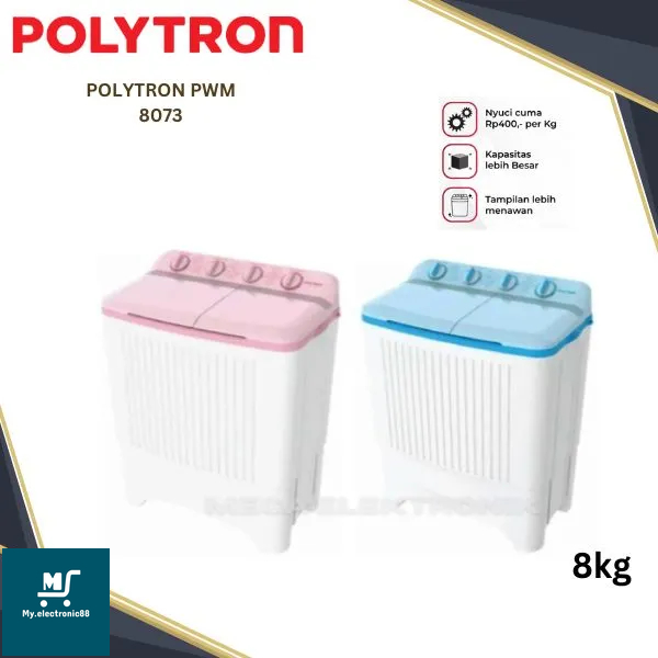 Jual MESIN CUCI POLYTRON 2 TUB(PWM 8073 B/P) | Shopee Indonesia