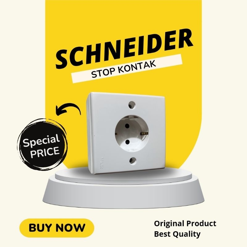 Jual Stop Kontak dan Outbow Schneider S-Classic Socket Outlet 1 Gang ...