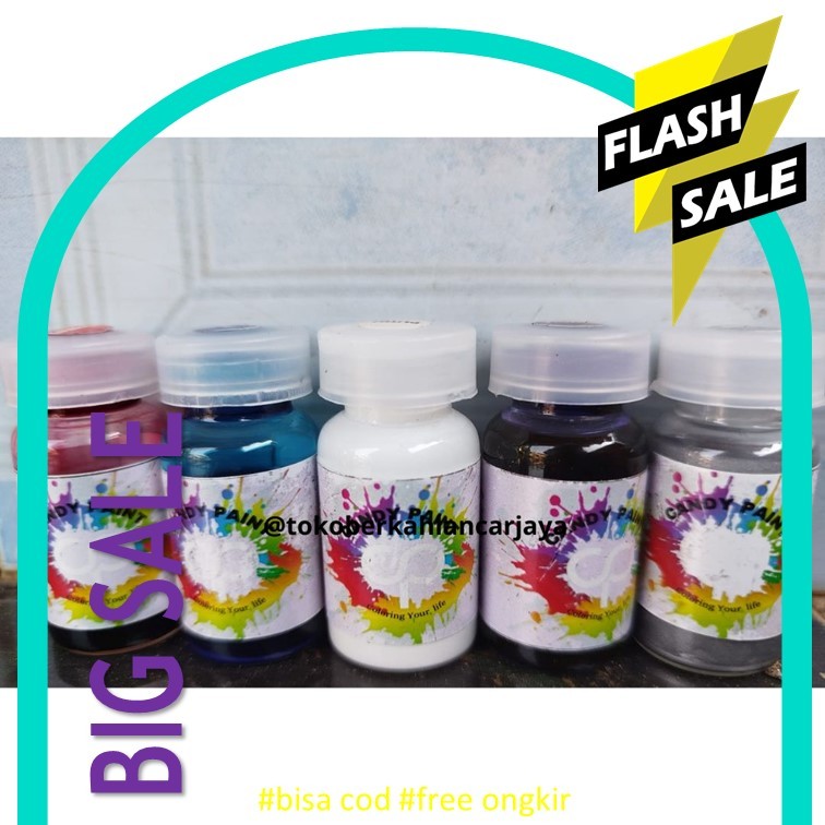 Jual (OLES) 12,5 ML PEWARNA BESI, BAJA DAN KACA PERMANEN CAT OLES CANDY ...