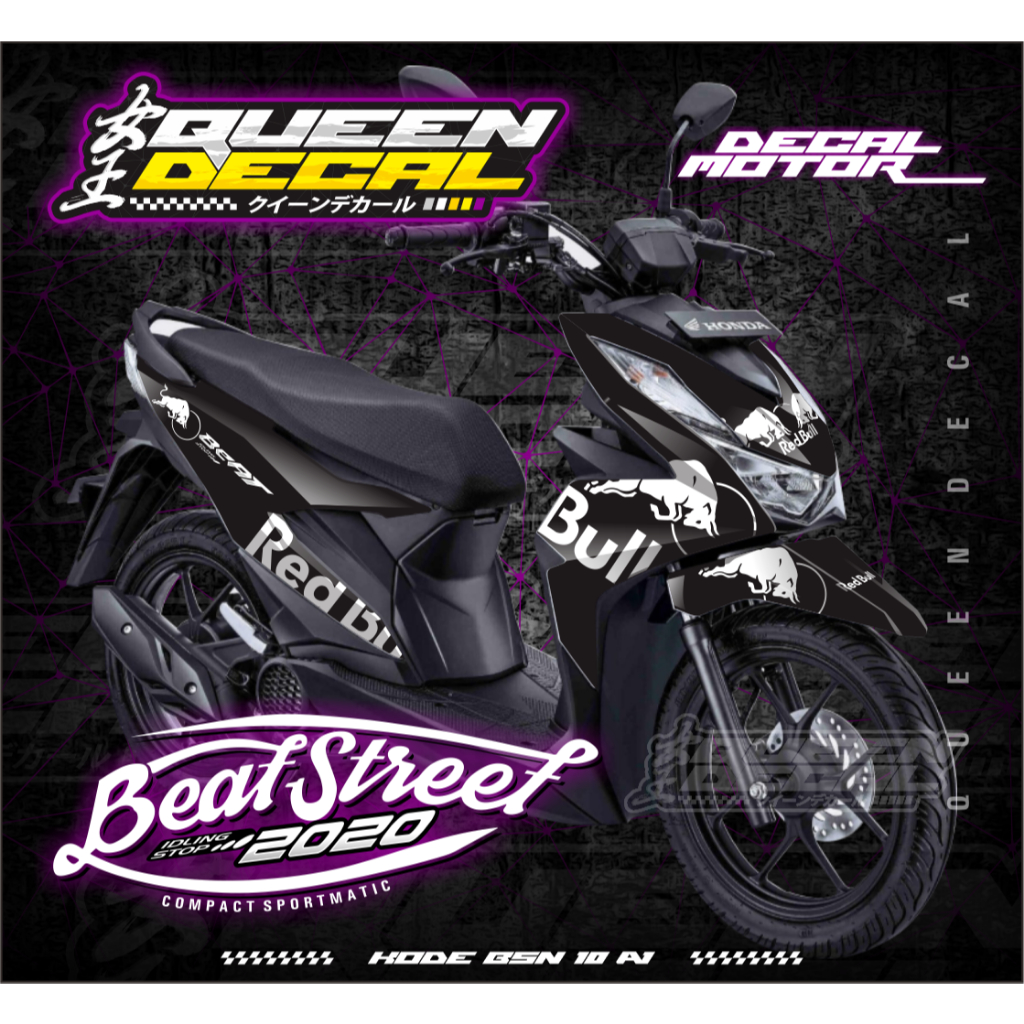 Jual Stiker Decal Motor Beat Street 2020 / Aksesoris Body Motor Full ...